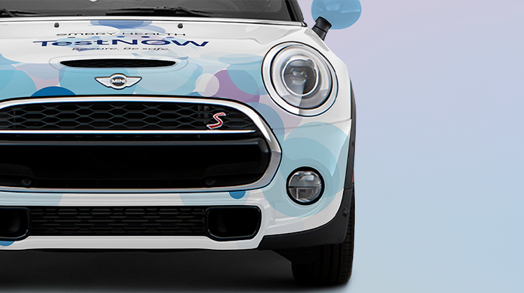 Portfolio | COVID Testing Company Vehicle Wraps
